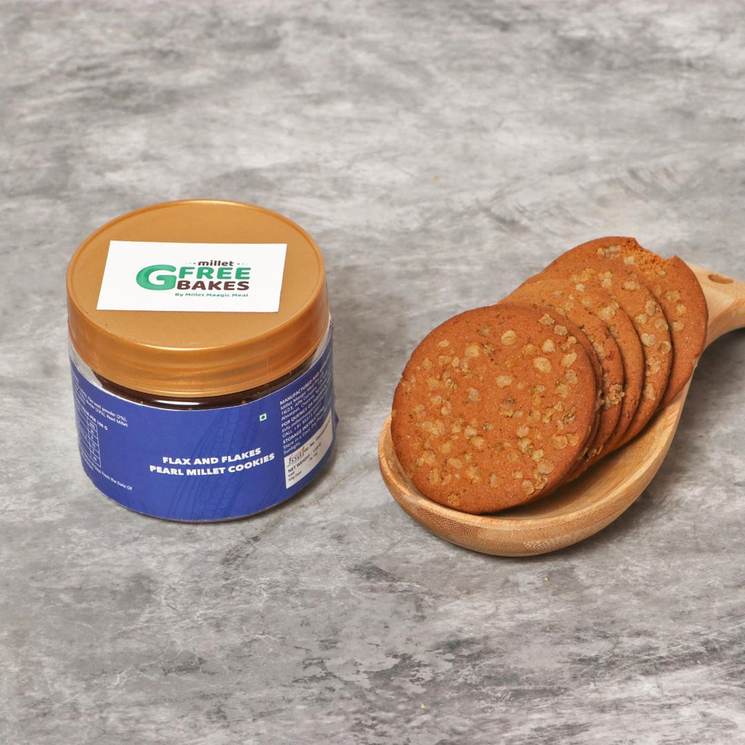 Flax & Flakes Kambu Cookies – 120g, Guilt-Free & Nutrient-Packed ...