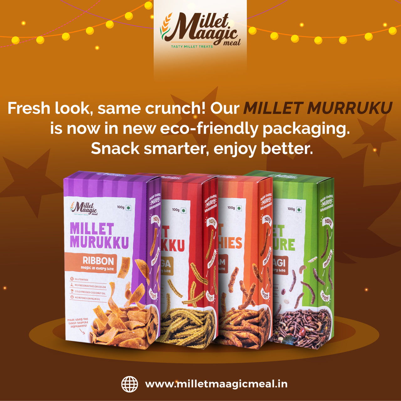 Millet Maagic Meal - Buy Millet Snacks & Glutten Free Cookies Online