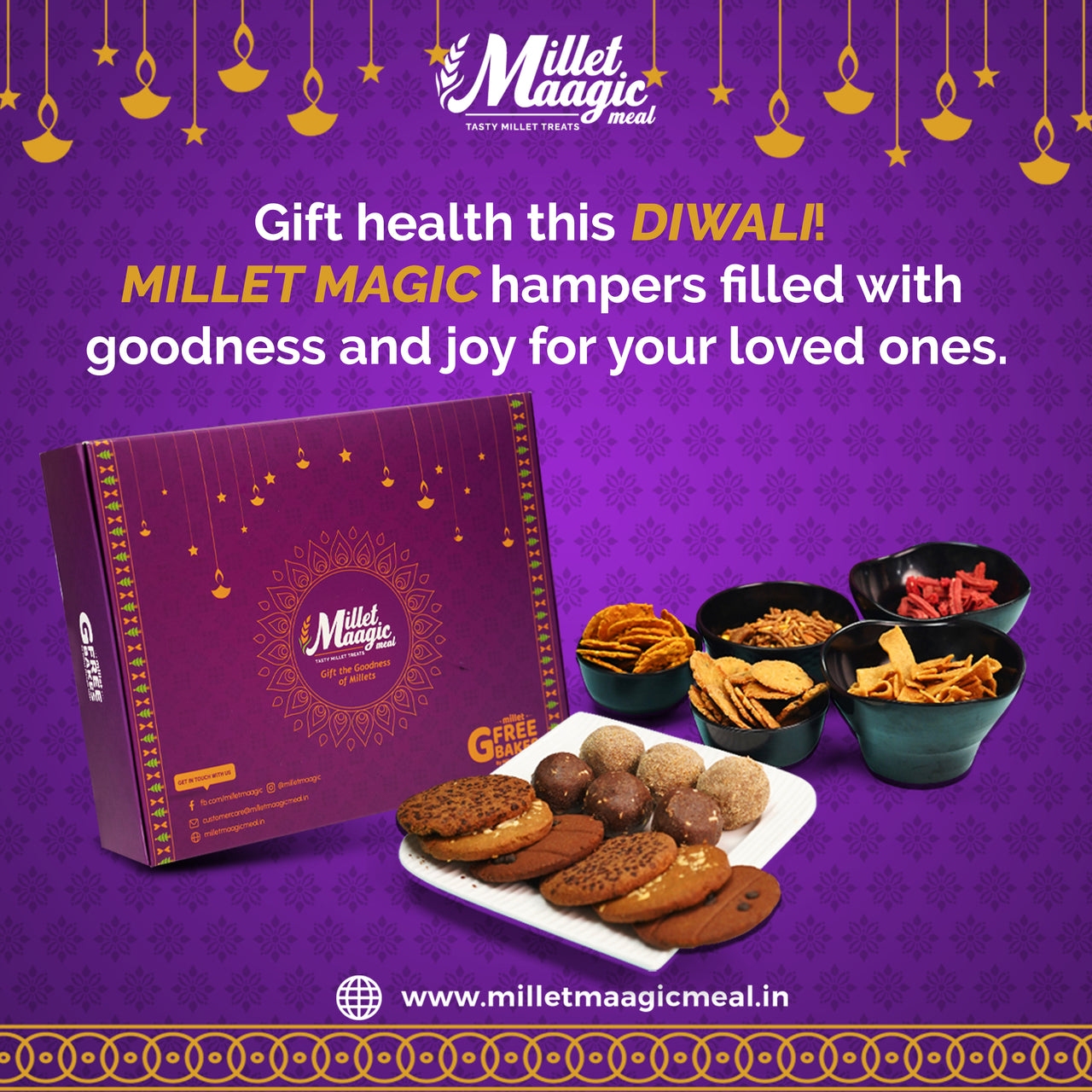 Millet Maagic Meal - Buy Millet Snacks & Glutten Free Cookies Online